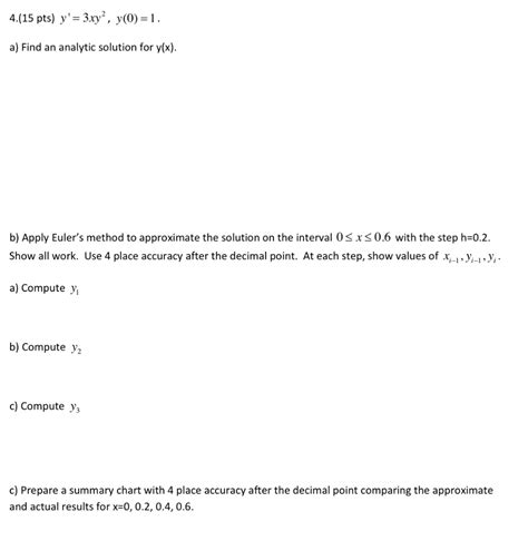 solved 3 15 pts solve the initial value problem