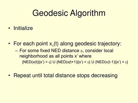 Ppt A Geodesic Method For Spike Train Distances Powerpoint