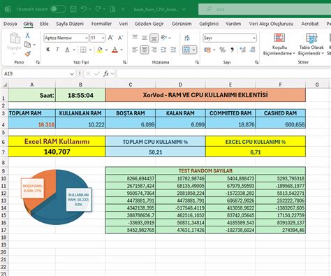 Excel Ile Anlik Olarak Ram Ve Cpu Kullanımını Izlemek Eklenti Xorvod Excel Ile Anlik Olarak Ram Ve Cpu Kullanımını Izlemek Eklenti Xorvod