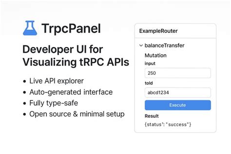 Trpc Trpcpanel Nextjs Fullstack Typesafe Webdevtools Mern Tech