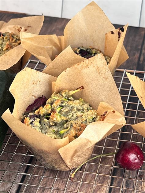 Gluten Free Cherry Zucchini Oat Muffins Prevention Rd