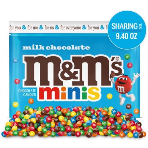 Mandms Minis Milk Chocolate Candy Sharing Size Bag 940 Oz Fred Meyer