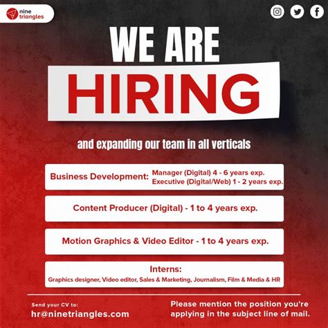 Nine Triangles On Linkedin Hiringalert Hiring