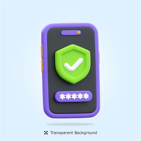 Premium Psd Psd 3d Rendering Of Mobile Protection