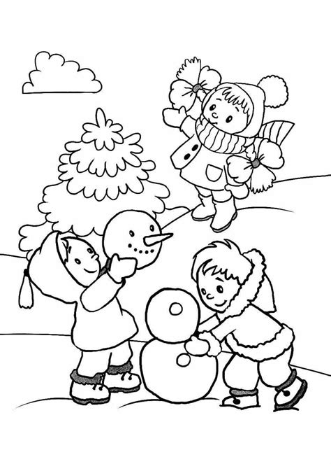 Раскраски Рисование зимние забавы подготовительная группа 29 шт скачать или распечатать