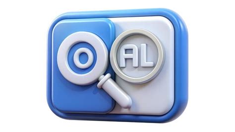 3d Ai Algorithm And Seo Icon Pair For Seo Optimization On White Background Premium Ai