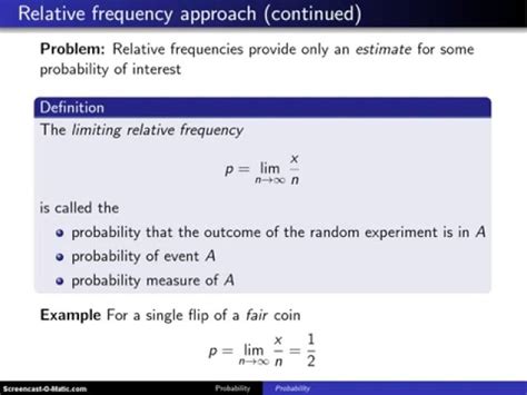 Relative Frequency Definition