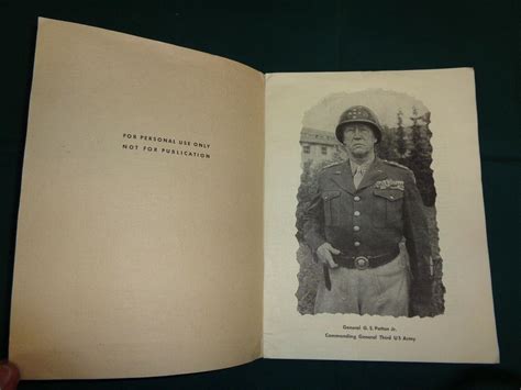 Original Ww2 Us Third Army A Brief History Of Operations In Europe