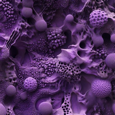 purple microbial pattern design premium ai generated image