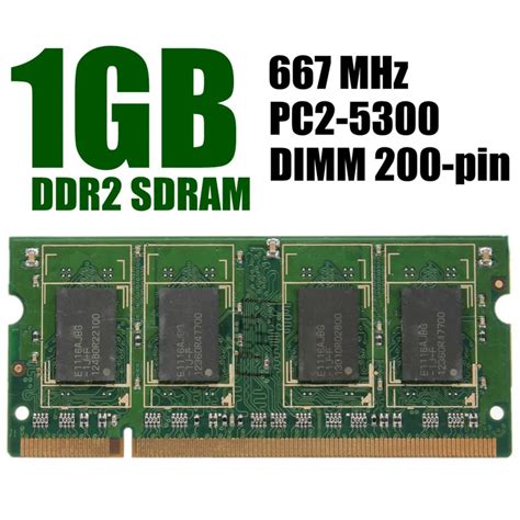 1GB DDR2 667Mhz PC2 5300 DIMM Memory RAM SODIMM RAM 200pin Laptop Notebook Low Density