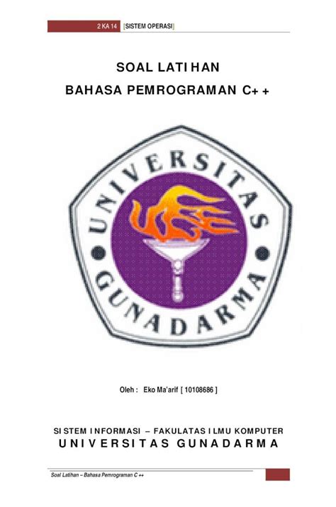 Pdf Soal Soal Latihan C Dokumentips