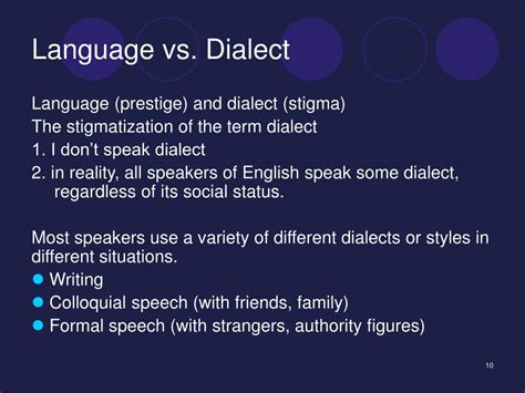 ppt meeting 3 sociolinguistics language dialect varieties
