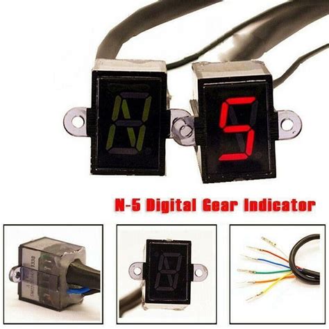 Universal Motor Digital Gear Indicator For Motorcycle Bike Display Shift Level