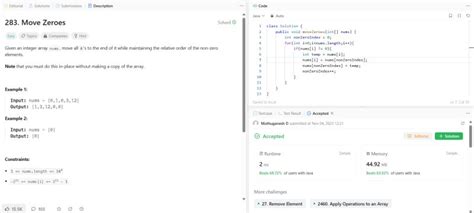 Muthuganesh D On Linkedin 100daysofcodechallenge Javaprogramming Leetcode Codingjourney Dsa