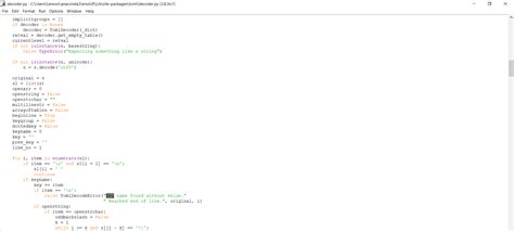 getting “toml decoder tomldecodeerror key name found without value