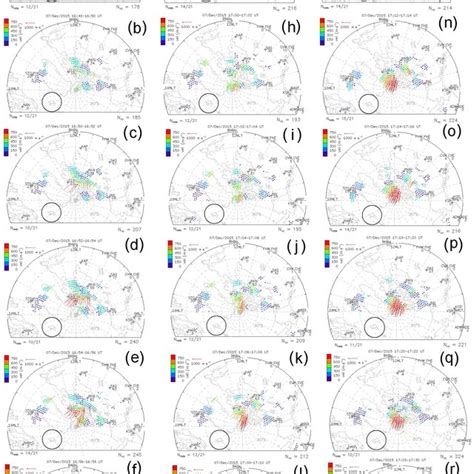 Series Diagrams Showing Global Convection Patterns Averaged Over 2 Min