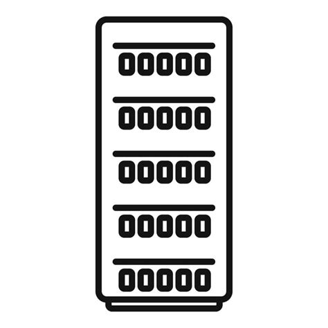 Premium Vector | Vector illustration of a server rack icon