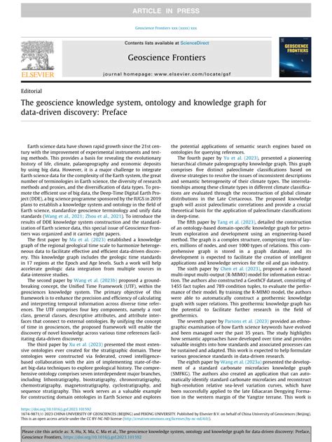 Pdf The Geoscience Knowledge System Ontology And Knowledge Graph For