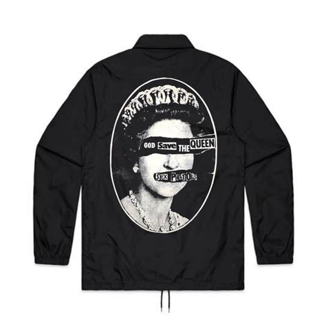 Jual Jaket Coach Band Sex Pistols God Save The Queen Windbreaker Coach Jaket Band Sex