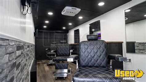 Like New 24 Mobile Barbershop Trailer With 3 Stations Mobile