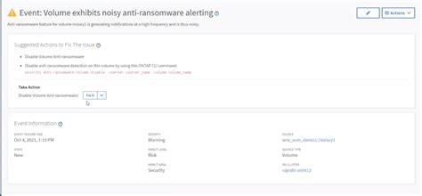 Active Iq Unified Manager 910 Support For Anti Ransomware Events