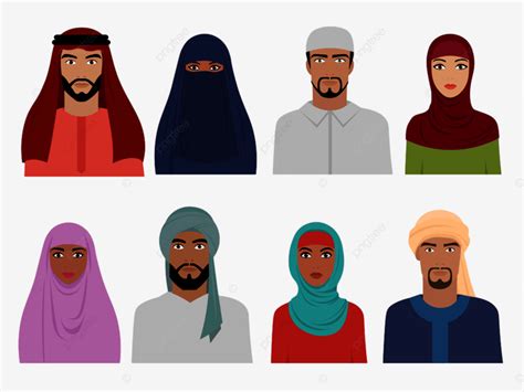아랍 국가 옷 이슬람 히잡 외딴 남자 베일 Png 일러스트 및 벡터 에 대한 무료 다운로드 Pngtree