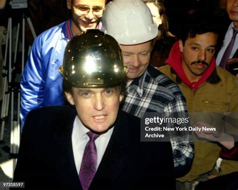 Trump Hard Hat Photos And Premium High Res Pictures Getty Images