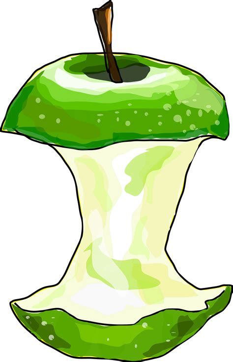 Clipart Apple Core
