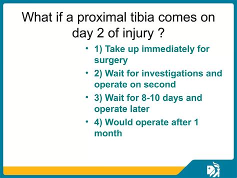 Proximal Tibial Fracture Ppt