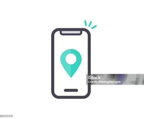 온라인 도시지도 휴대 전화 화면 아이콘 디자인에 Gps 응용 프로그램 위치 표시 포인터가있는 여행 신청서 네비게이터 핀 검사 지점 대상 벡터 디자인 및 그림에 대한 표시