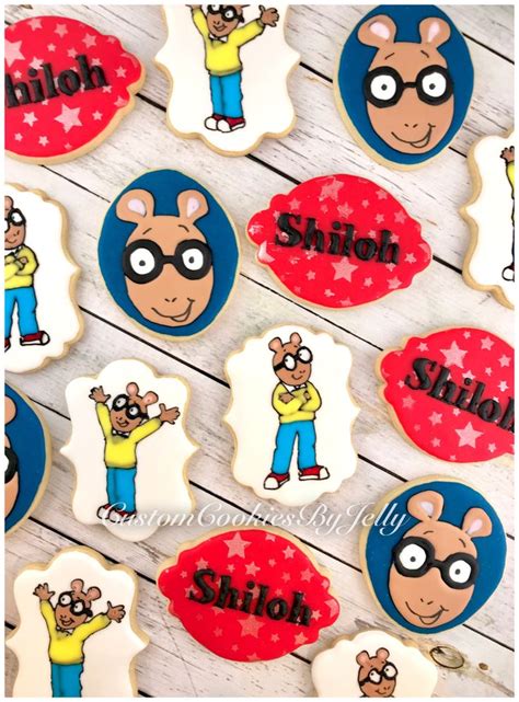 Arthur Cookies In 2025 Custom Cookies Sugar Cookies Cookie Decorating