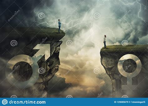 Gender Gap Idea Stock Image Image Of Dominance Peak