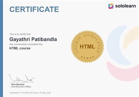 Gayathri P On Linkedin Html Sololearn Vishnuinstituteoftechnology