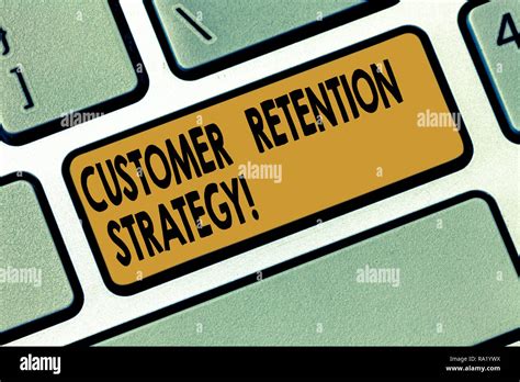 Word Writing Text Customer Retention Strategy Business Concept For Actions To Retain As