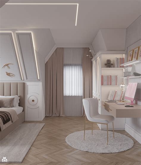 Pokój Dla Nastolatki Na Poddaszu Zdjęcie Od Milchina Design Homebook