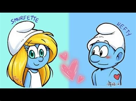 Smurfette And Hefty 20800 The Lost Village Smurfs Smurf Movie