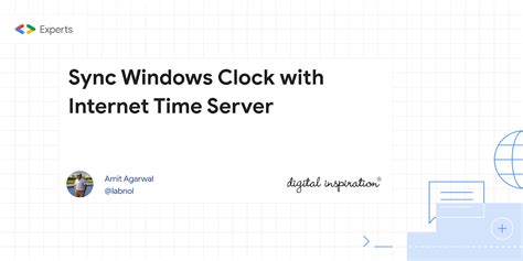 Sync Windows Clock With Internet Time Server