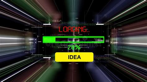 Idea Loading Progress Bar On The Screen Stock Illustration Illustration Of Growth Challenge