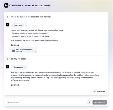 LlamaIndex RAG chat app with Azure OpenAI and Azure AI Search (JavaScript) - Code Samples ...