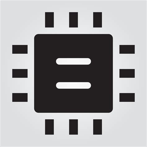 Isolated Processor Computer Component Glyph Eps 10 Graphic 7968932 Vector Art At Vecteezy