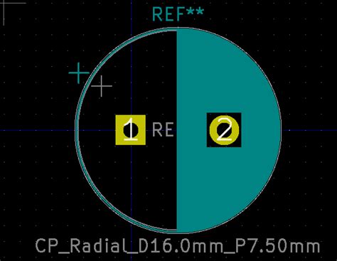 Kicad Tutorial Kicad Tutorial 1 5 Assign Footprints To Capacitors And Create Capacitor Footprint