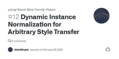 Dynamic Instance Normalization For Arbitrary Style Transfer · Issue 12