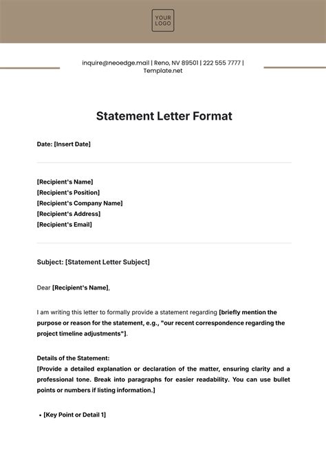 Free Statement Letter Format Template To Edit Online Free Statement Letter Format Template To Edit Online