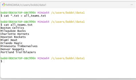 Bash How To Concatenate Multiple Files Into One File Collecting Wisdom