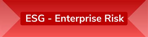 Esg As A Risk Mitigation Framework