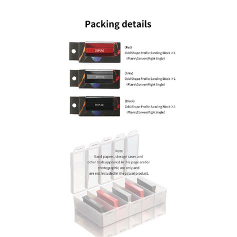 Odd Shape Profile Sanding Block Convex Red Dspiae As 25cprd