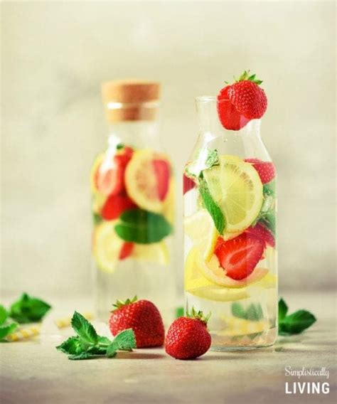 Strawberry Lemon Infused Water Punchfork