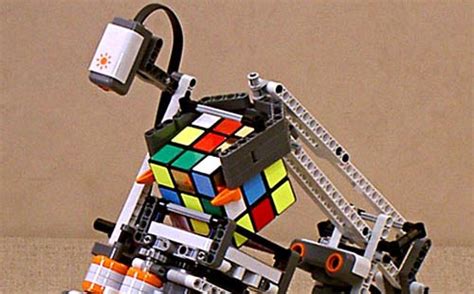 make rubik s cube solving robot with lego mindstorms robotics kit by yourself gadgetsin