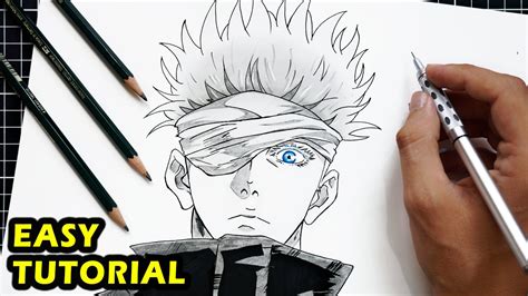 How To Draw Gojo Satoru Easy Step By Step Jujutsu Kaisen YouTube