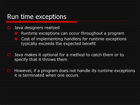 Exceptions Ppt Download